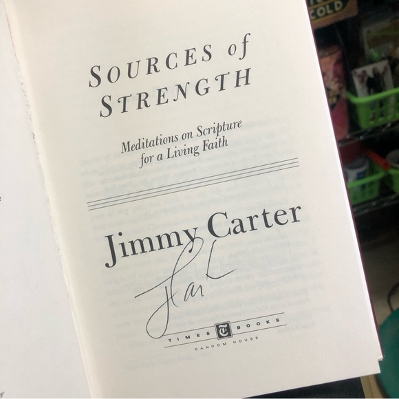 Other | President Jimmy Carter Autographed 1996 Book Sources Of ...